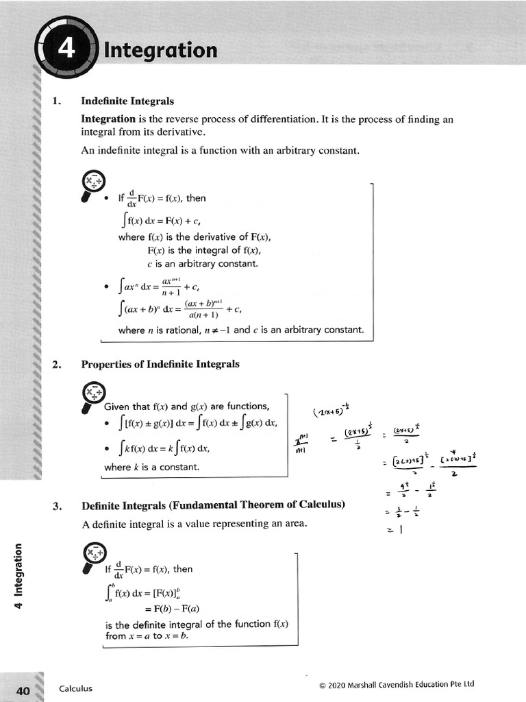 Unit C4. Integration | PDF
