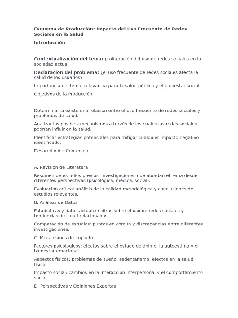 Esquema de Producción examen final | PDF Esquema de Producción examen final | PDF