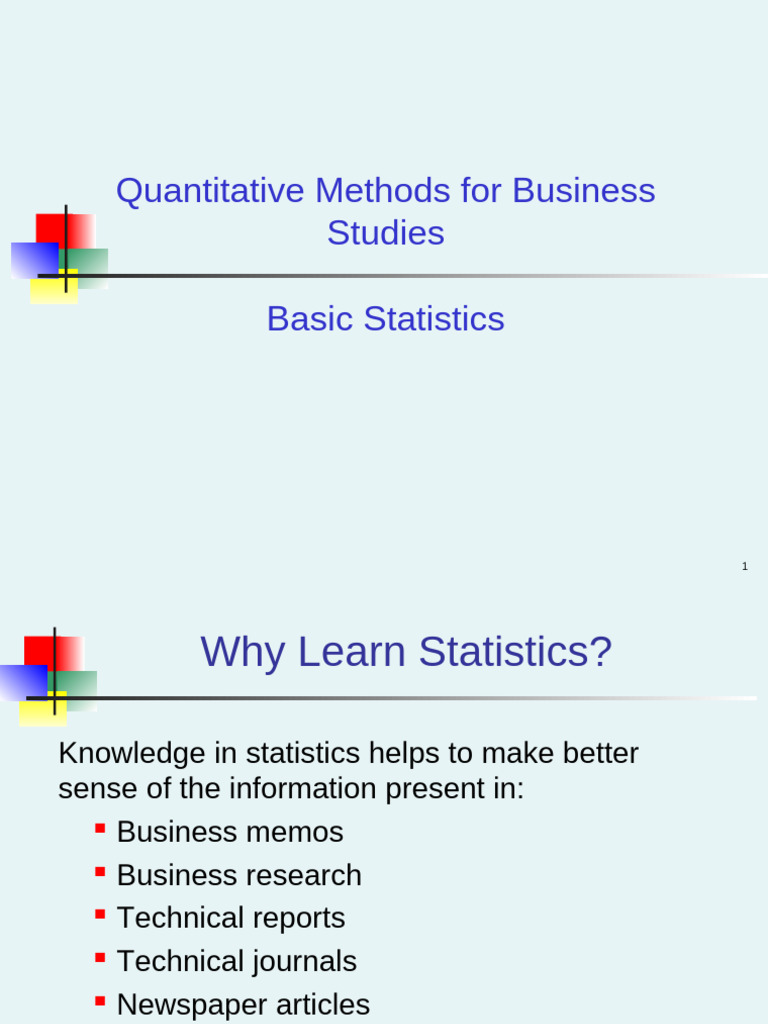 Basic Statistics | PDF