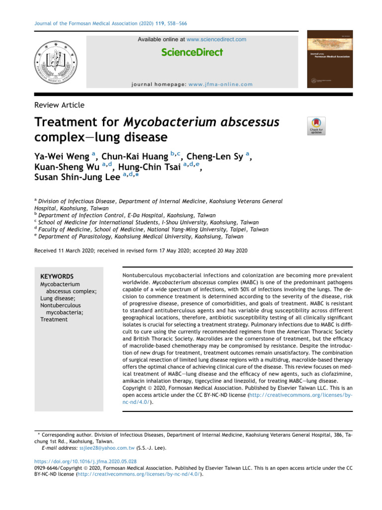 09 Treatment For Mycobacterium Abscessus Com 2020 Journal of The ...