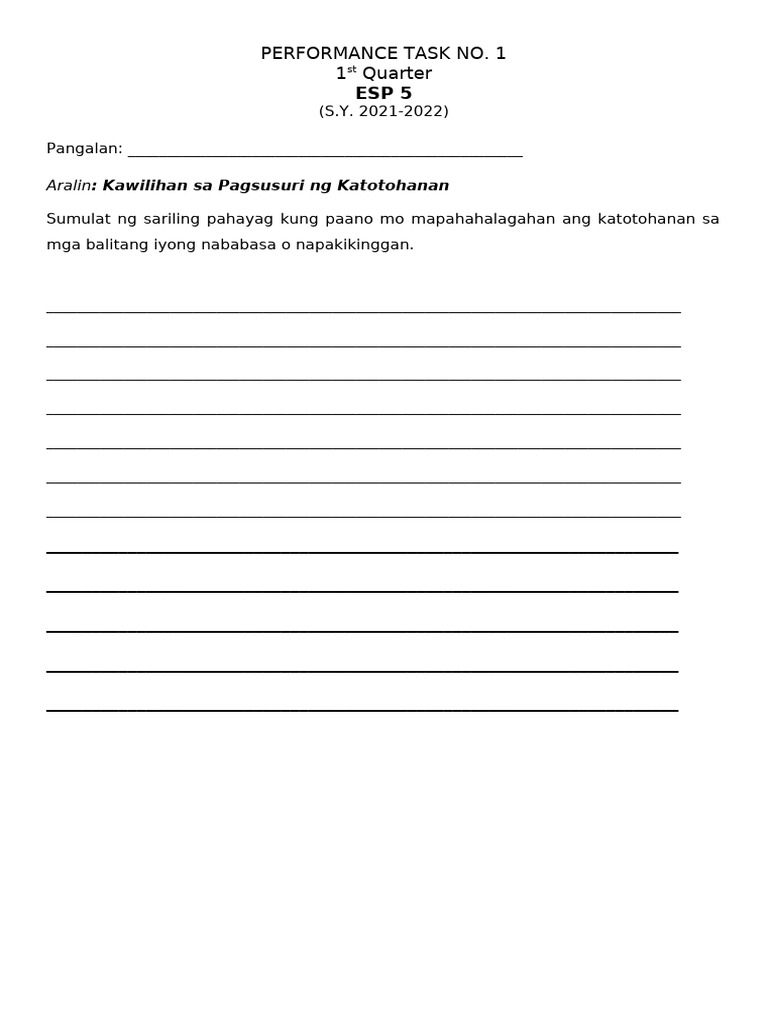 Esp5 Ptask1 Q1 | PDF