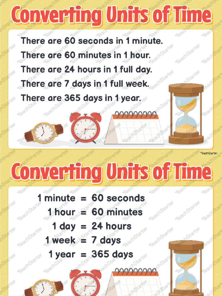 Time Conversion Chart | PDF