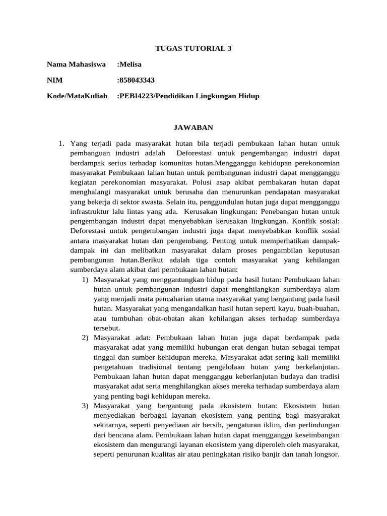 Tugas Tutorial 3 - PLH | PDF