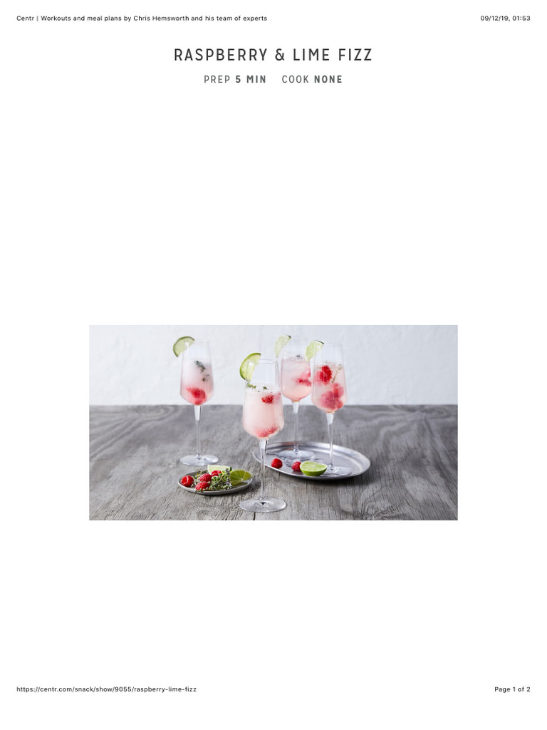 Raspberry & Lime Fizz | PDF