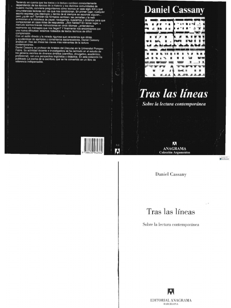 Cassany, Daniel - Tras Las Lineas | PDF
