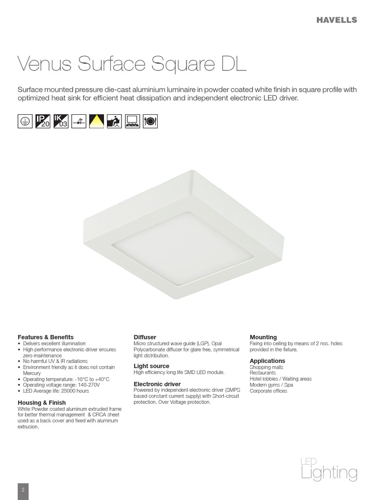 Venus Surface Square DL | PDF