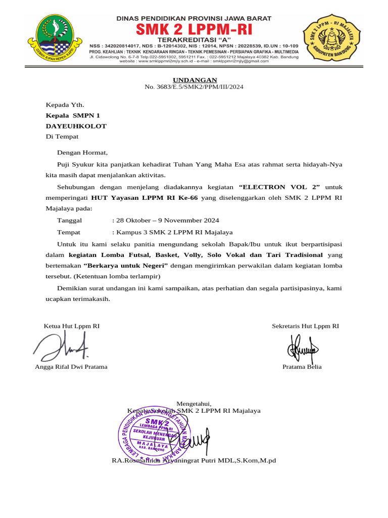 Surat Undangan | PDF