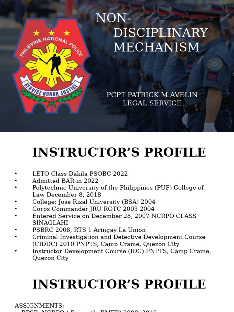PNP Disciplinary Procedures Guide | PDF | Complaint | Police