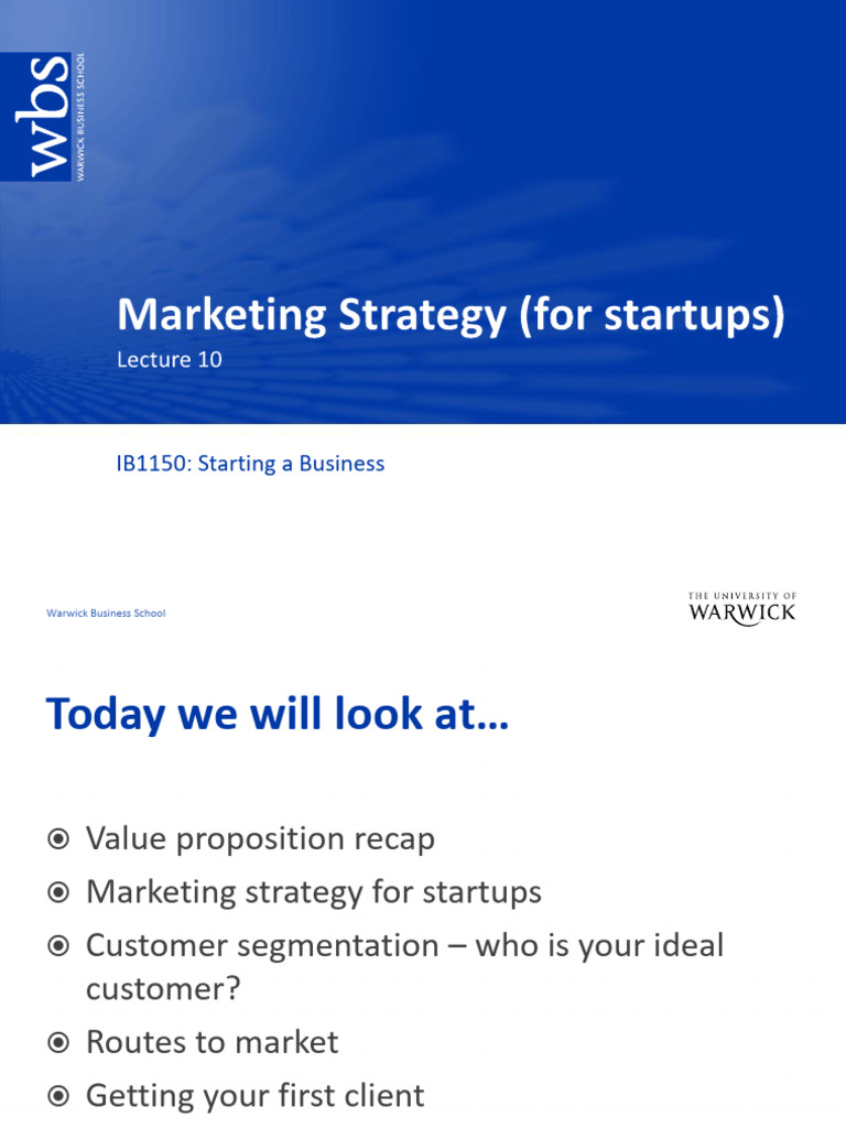 Lecture 10 Marketing Strategy Pdf