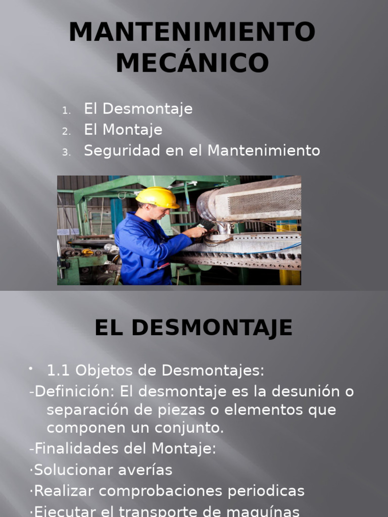 Mantenimiento Mecã¡nico | PDF