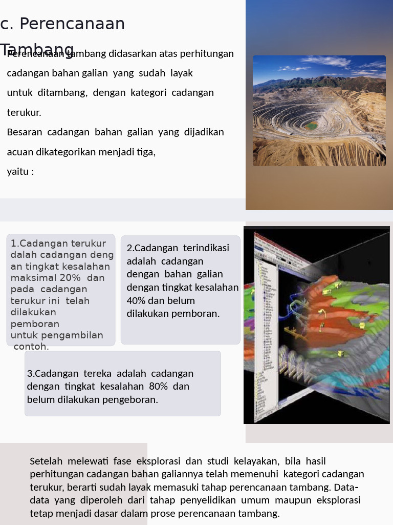 3 & 4tahapan Perencanaan Tambang Dan Kontruksi | PDF