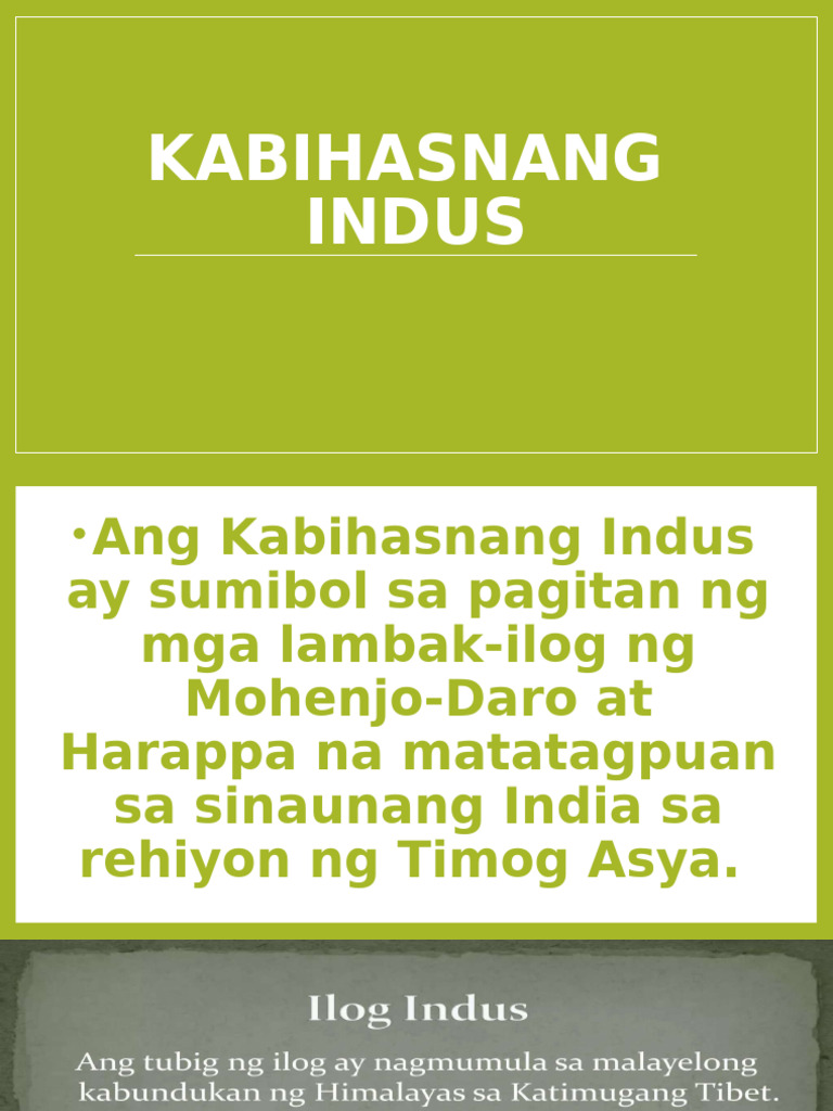 Kabihasnang Indus | PDF