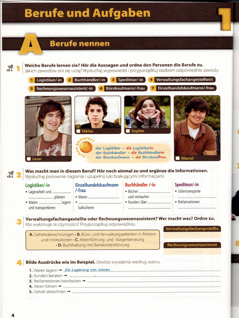 Berufe Und Aufgaben | PDF