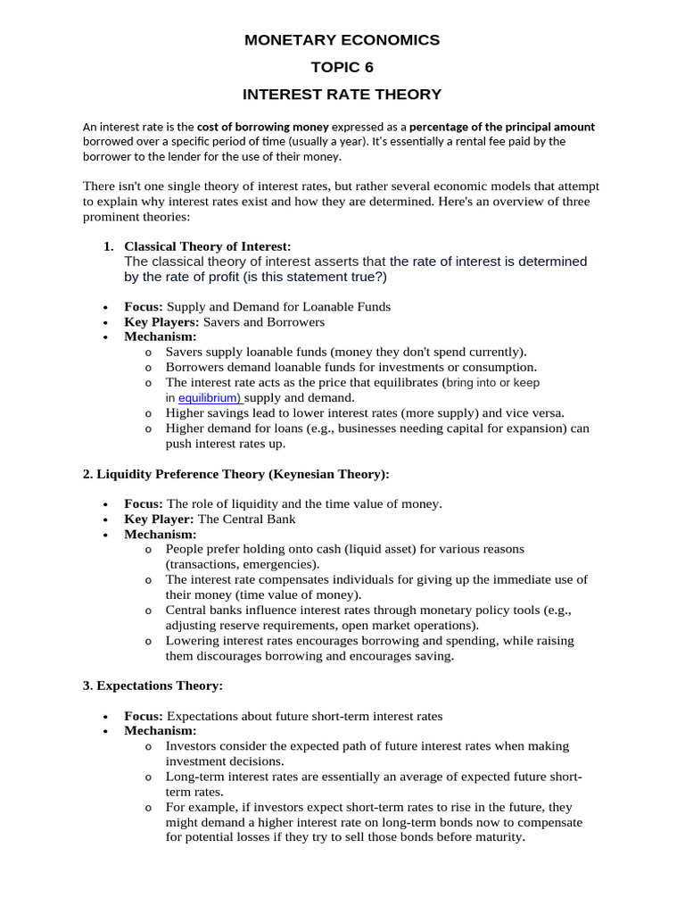 Monetary Economics | PDF