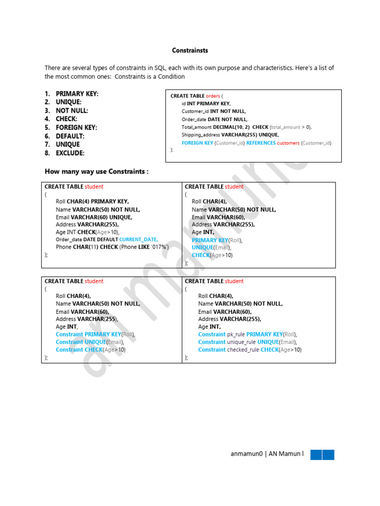 3 Constraints | PDF
