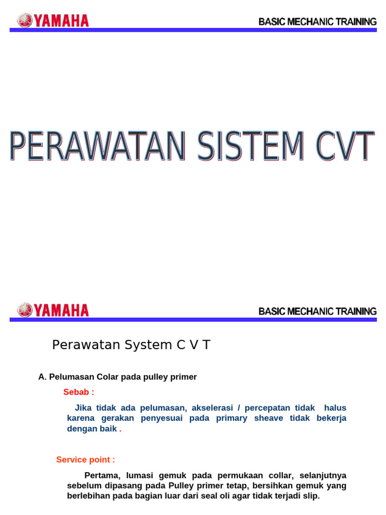 Perawatan CVT | PDF