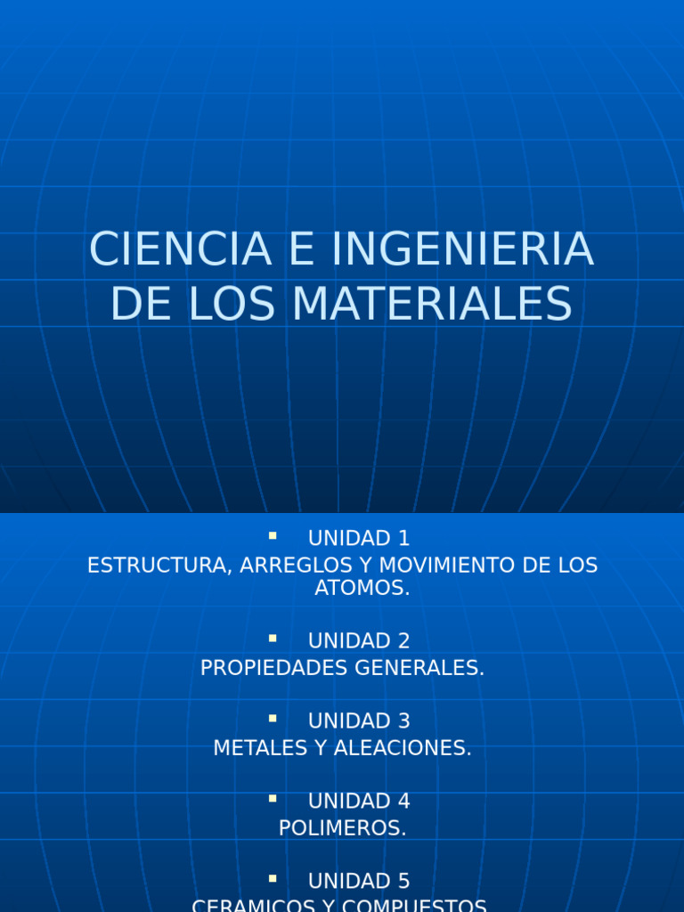 Exposicion Ciencia e Ingenieria de Los Materiales | PDF