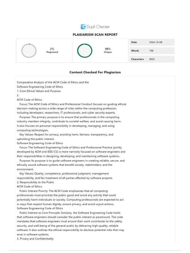 Duplichecker Plagiarism Report | PDF