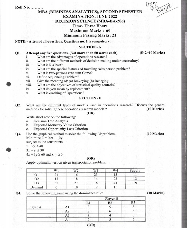 decision science | PDF