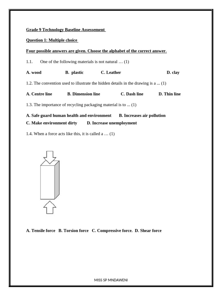Grade 9 Technology Baseline Basement | PDF