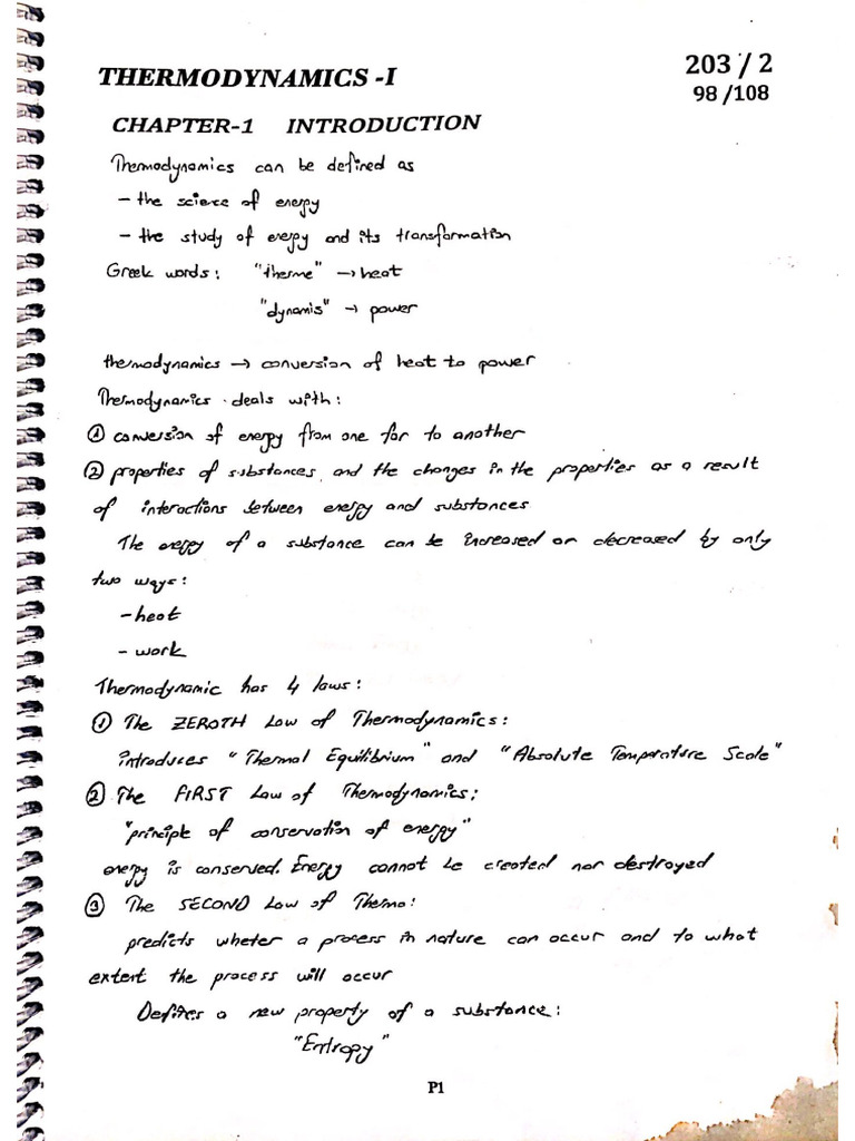 Thermodynamics Lecture 2 | PDF