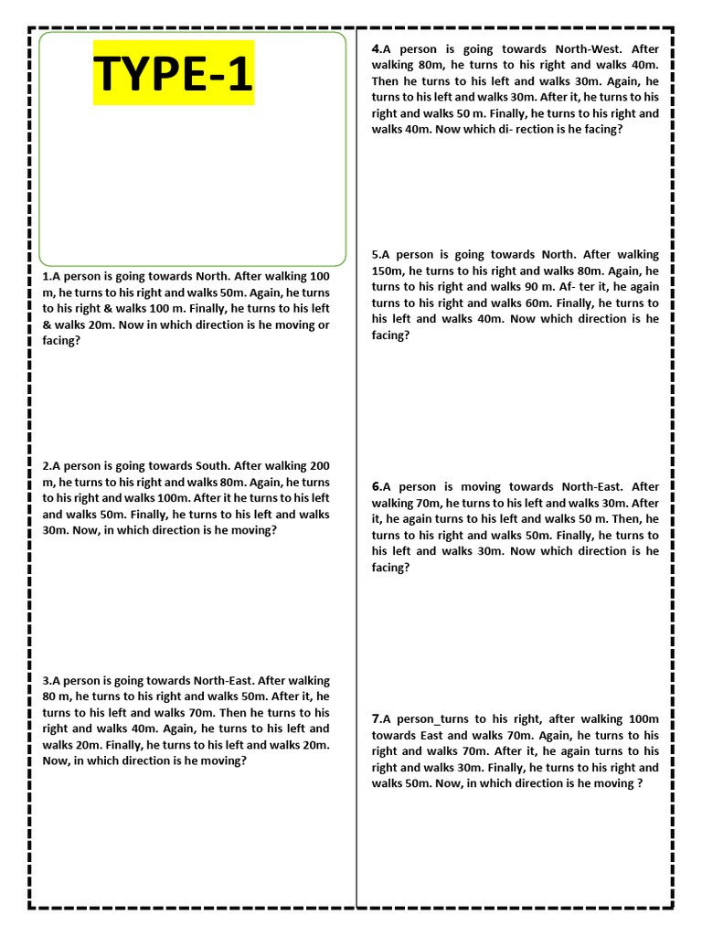 distance Questions | PDF