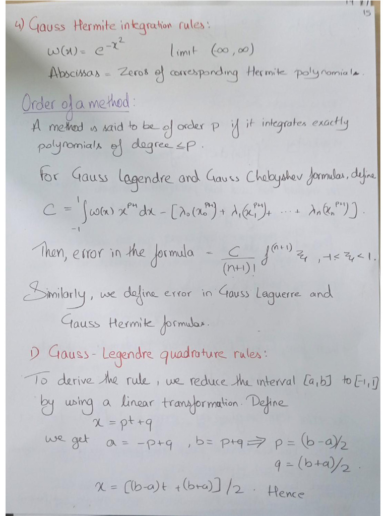 Gauss Integration Pdf