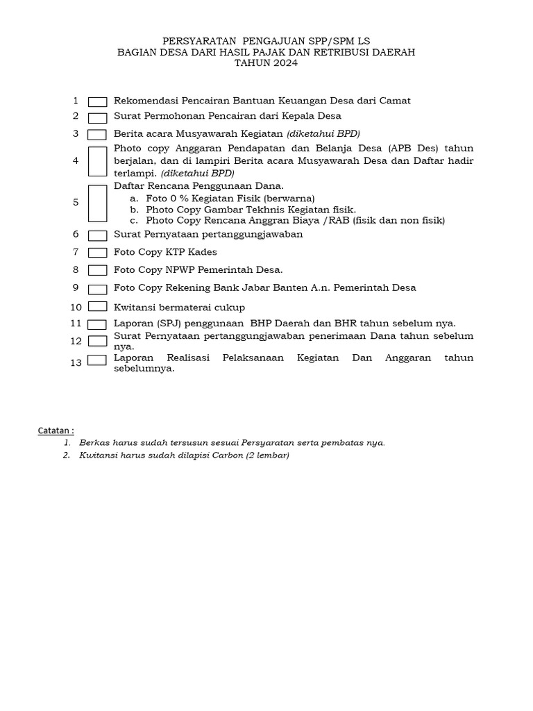 syarat bhp-bhr 2024 | PDF