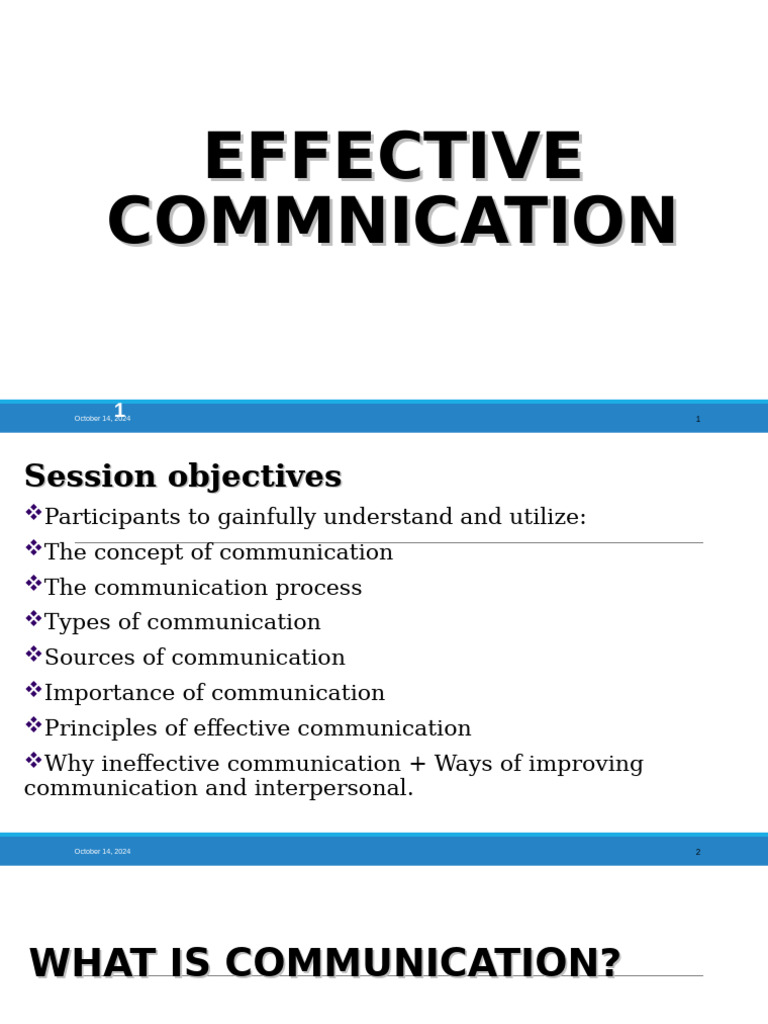 Effective Commnication | PDF