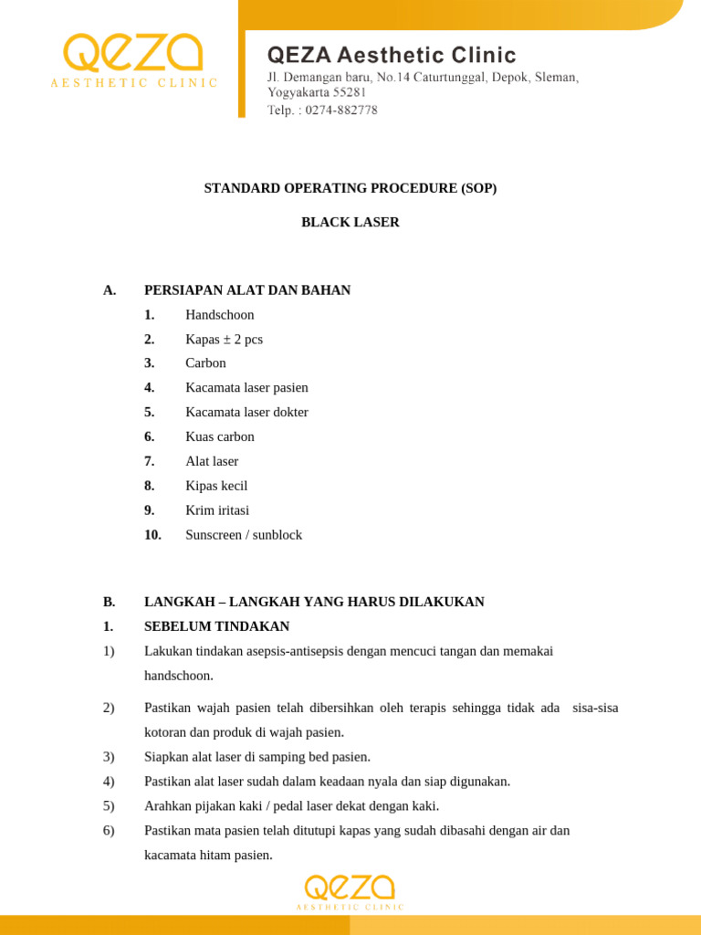 Sop Dokter Qeza-Revisi | PDF | Skin | Dermatology