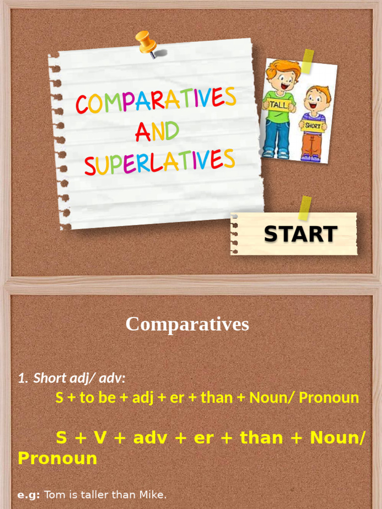 U5 - Comparatives-And-Superlatives - in On at | PDF