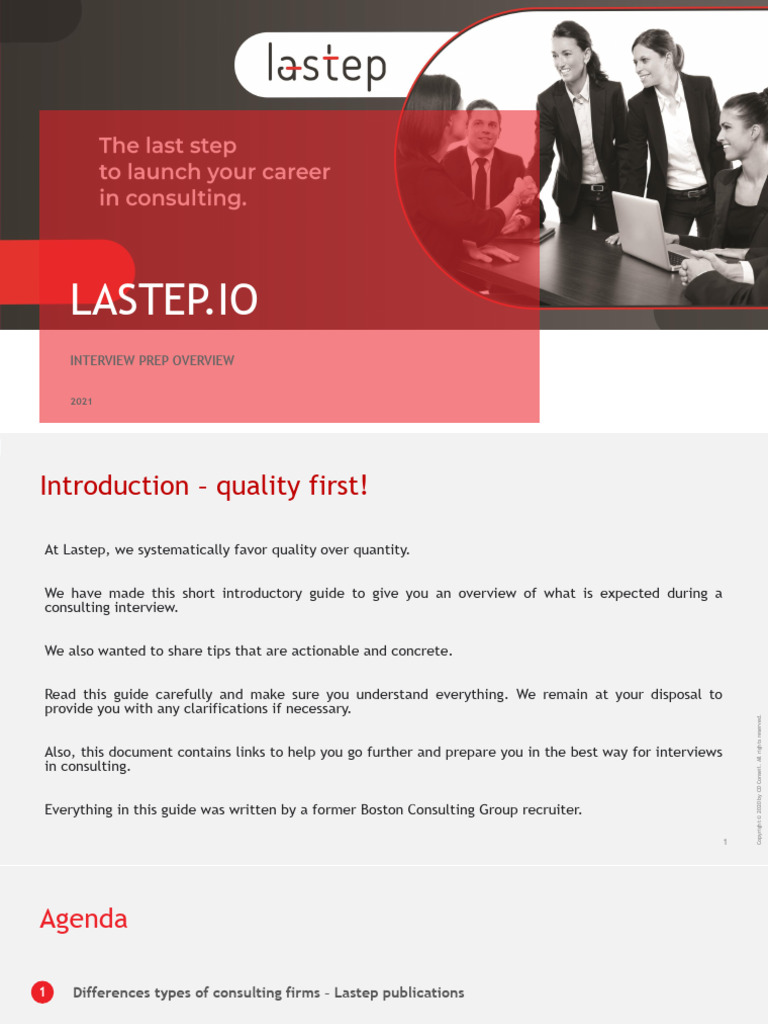 Lastep.io - interviews guide 2021 | PDF