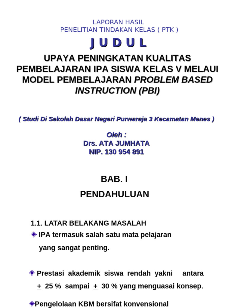 5-Bab 14 Contoh PTK | PDF