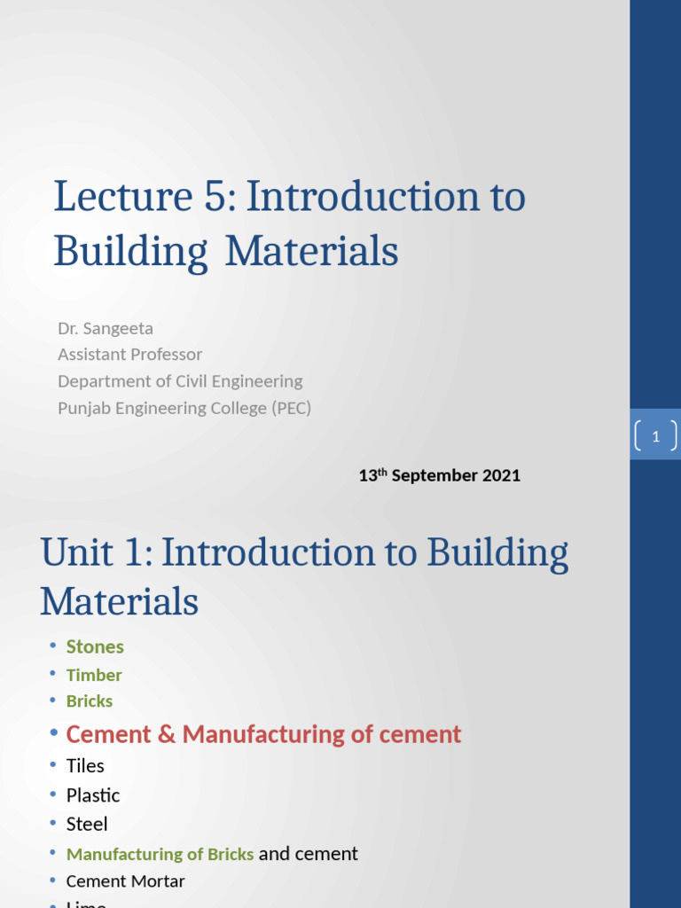 Lecture 5-CV 1301 | PDF