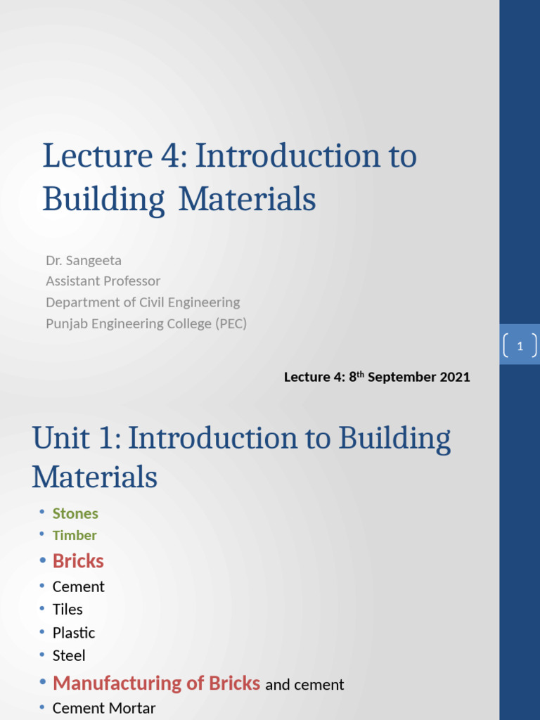 Lecture 4-CV 1301 | PDF