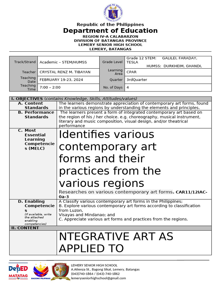Contempo DLL Week 3 | PDF
