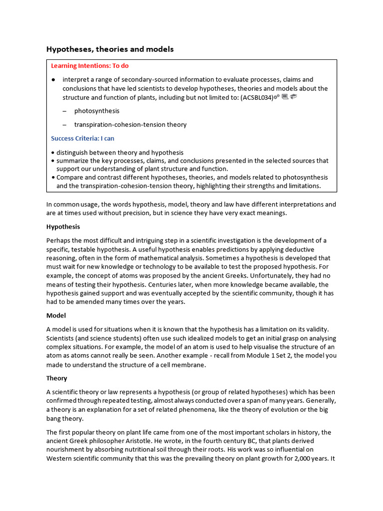 Bio Hypothesis | PDF