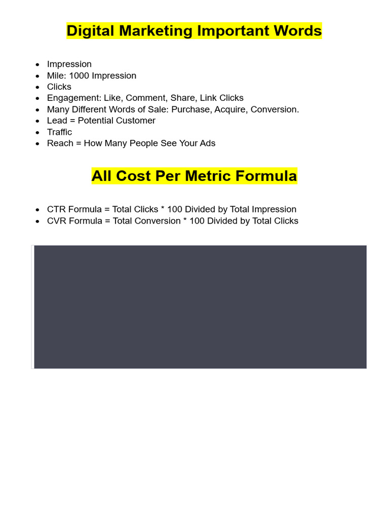 Digital Marketing Important Notes | PDF