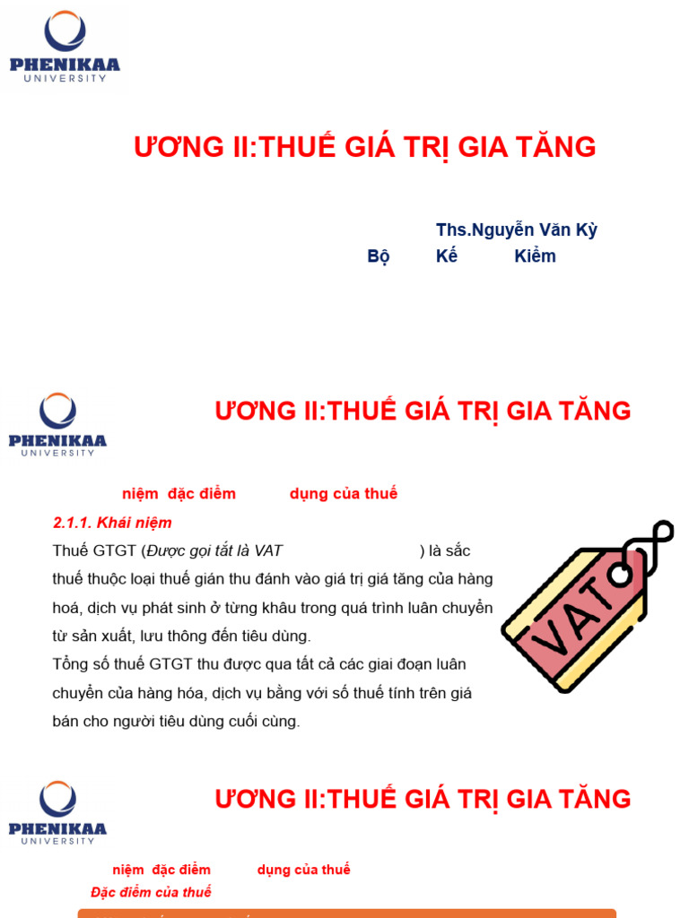 Phenikaa Chuong 2. Thue GTGT | PDF