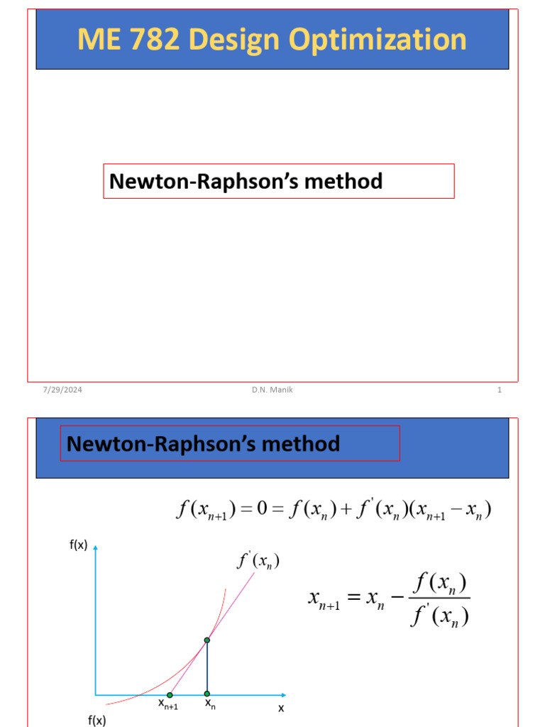 #2 Basics Newton Raphson | PDF