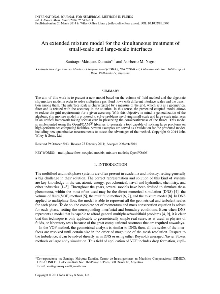 Damian2014 - An Extended Mixture Model For The Simultaneous Treatment Ofsmall-Scale and Large ...