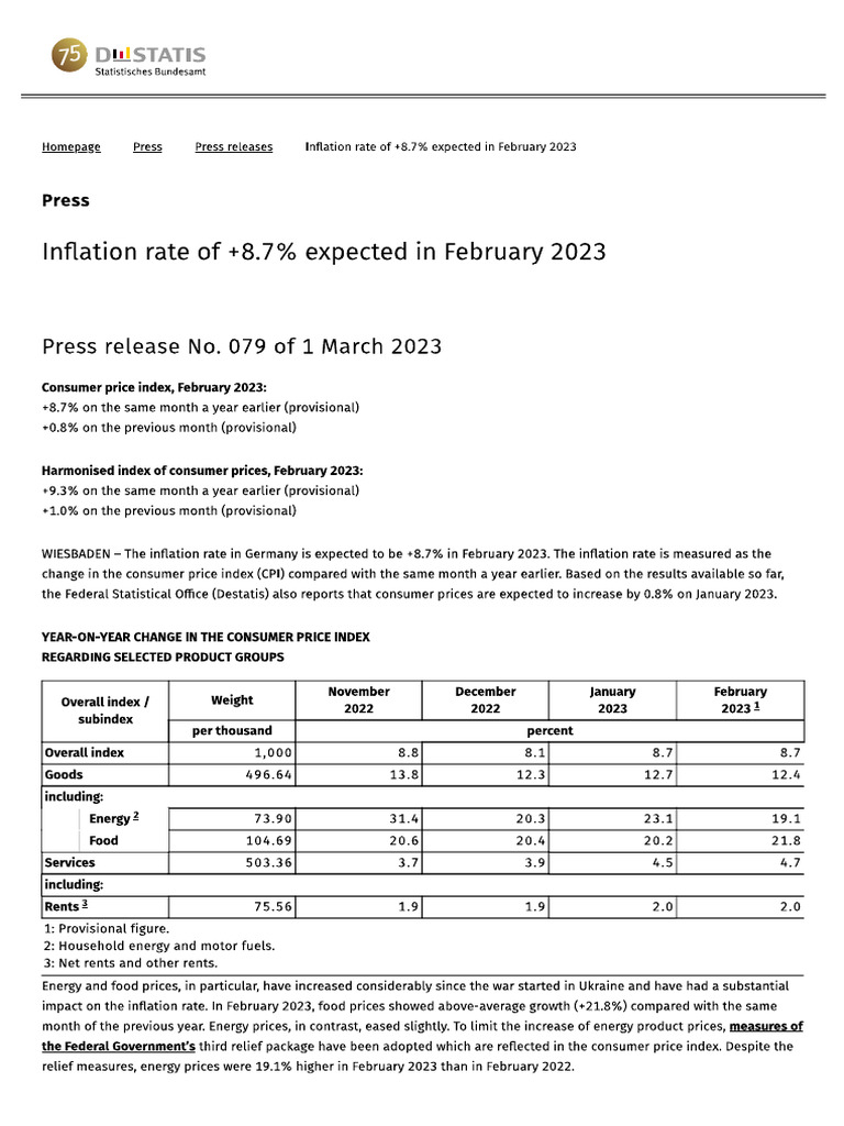 DE HICP 022023 Flash | PDF