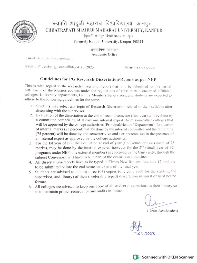 Project Guideline NEP | PDF