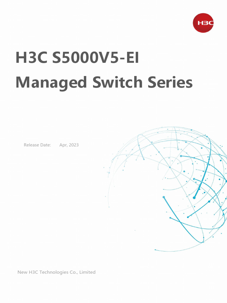 H3C S5000V5-EI Gigabit Managed Switch Series Datasheet | PDF