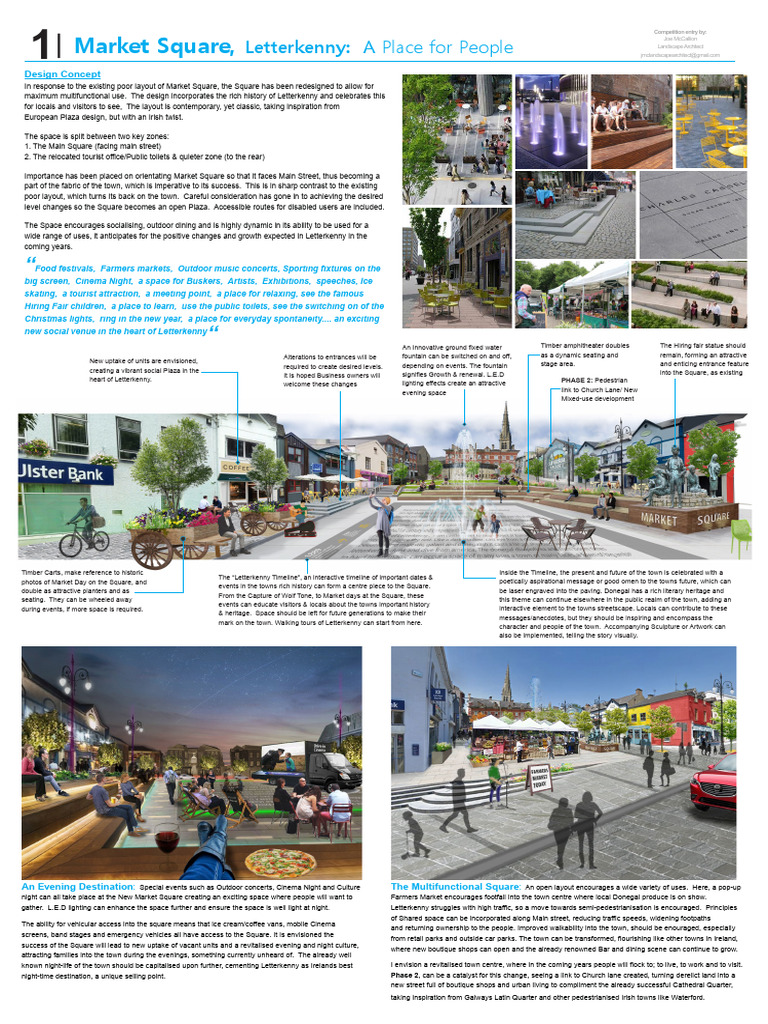 Market Square - Winning Design Concept by Joseph McCallion | PDF