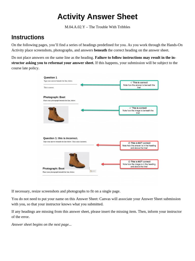 AS - M.04.A.02.A - The Trouble With Tribbles | PDF