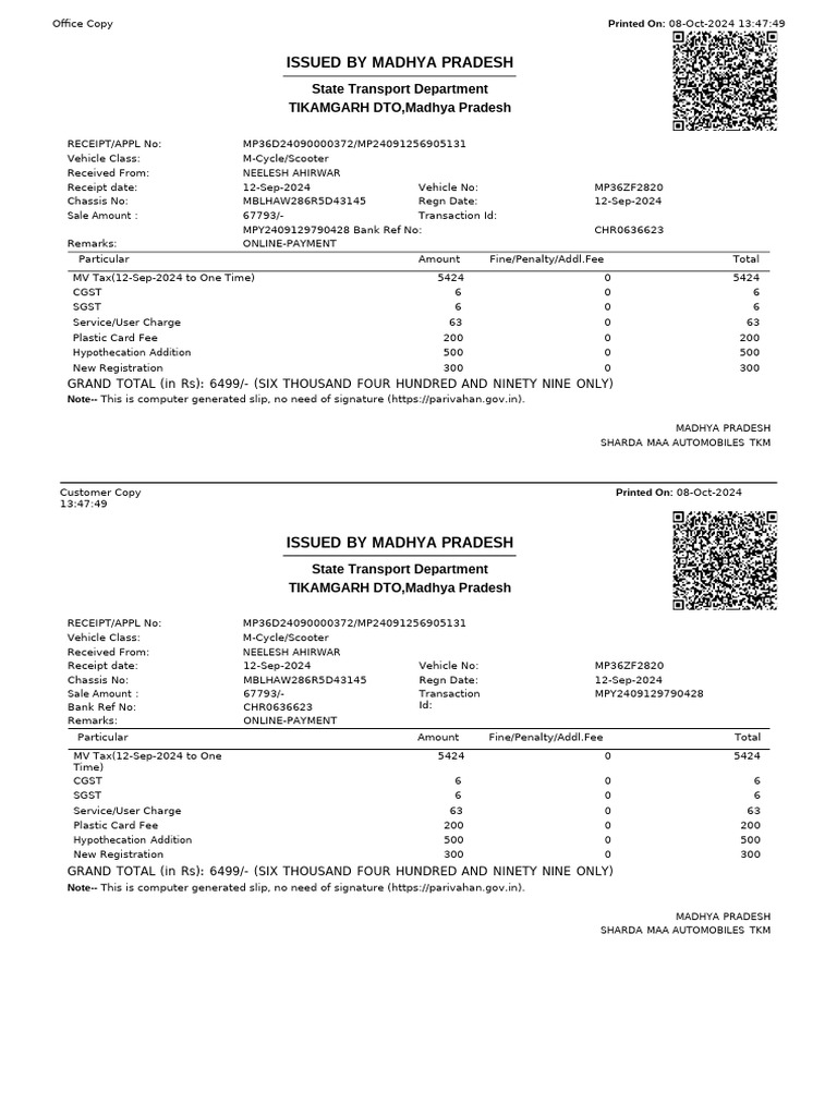 Vahan - Parivahan.gov - in Vahan Vahan Ui Reports FormCashReceiptReport ...