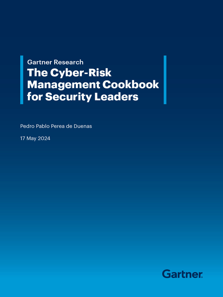 The Cyber Risk Management Cookbook For Security Leaders | PDF