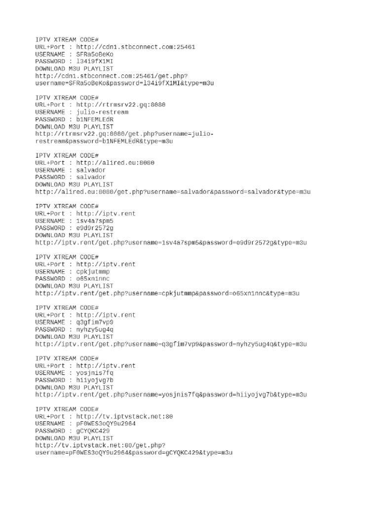 Daily Update Xtream Codes | PDF