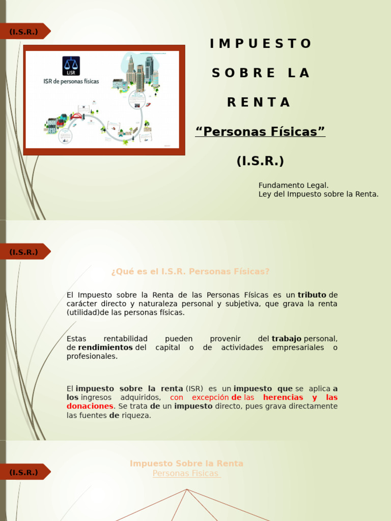 Isr Personas Fisicas | PDF